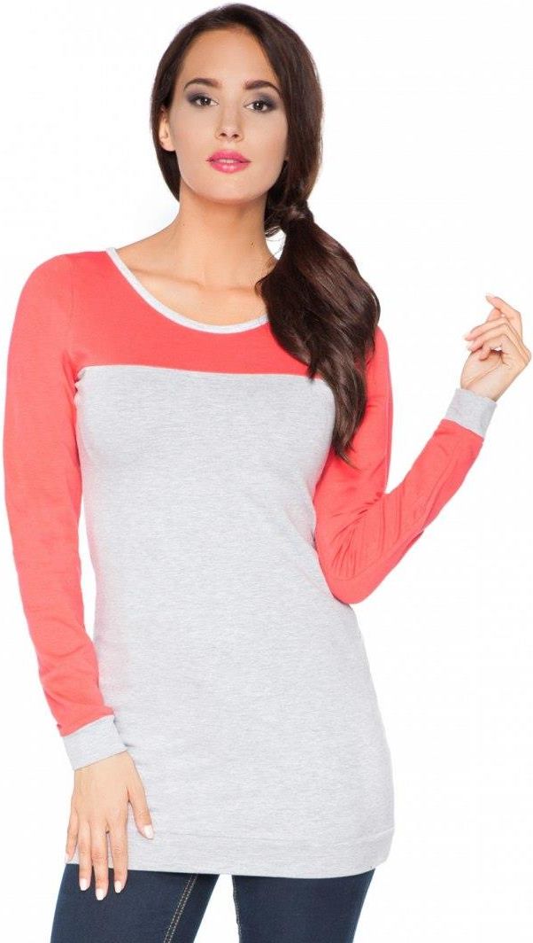 Tunika Model J5 Light Grey/Coral - Ceny i opinie - Ceneo.pl