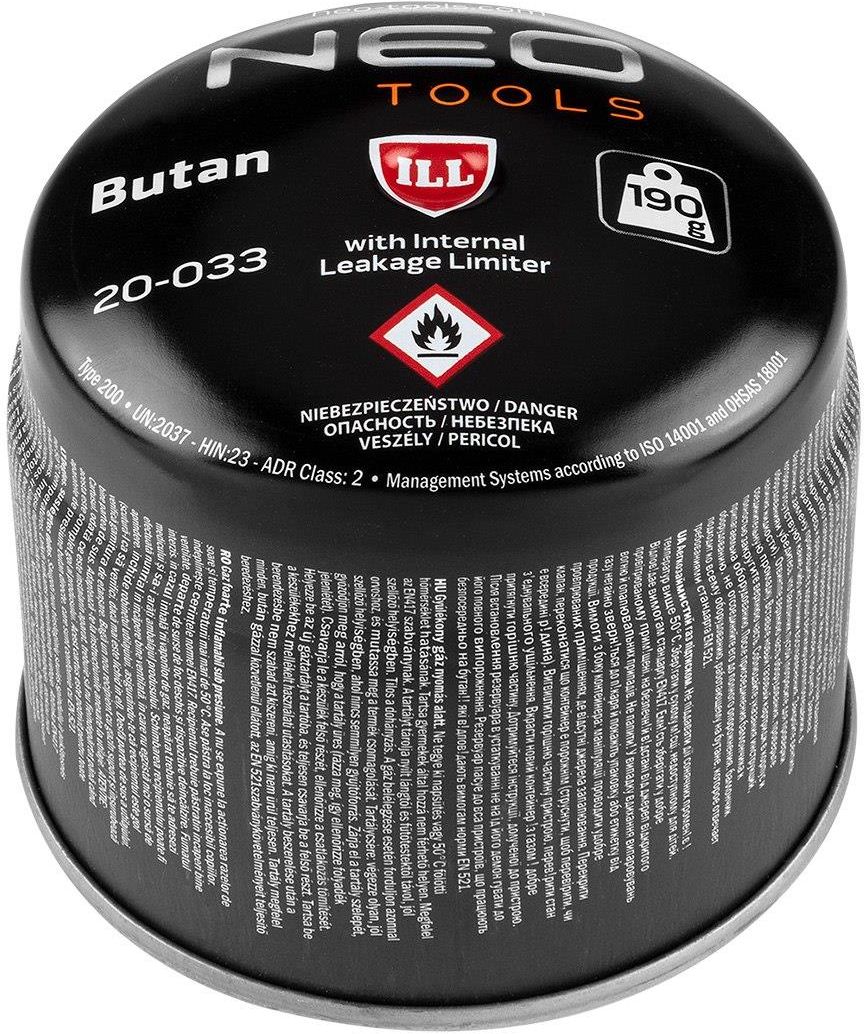 Nabój z gazem butan 190g, nabijany NEO - Ceny i opinie - Ceneo.pl