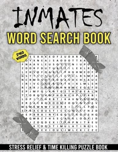Inmates Word Search Book - Stress Relief And Time Killing Book: Big ...