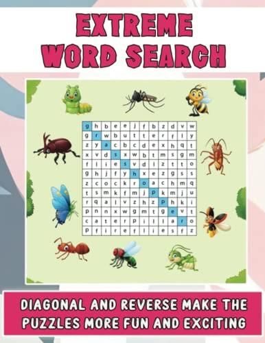 Extreme Word Search: Diagonal And Reverse Make The Puzzles More Fun And ...