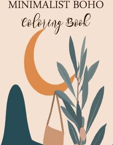 Minimalist Boho Coloring Book: Aesthetic Minimalist Boho Landscape ...