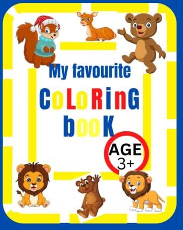 My Favourite Coloring Book: Fun And Easy Coloring Pages in Cute Style ...