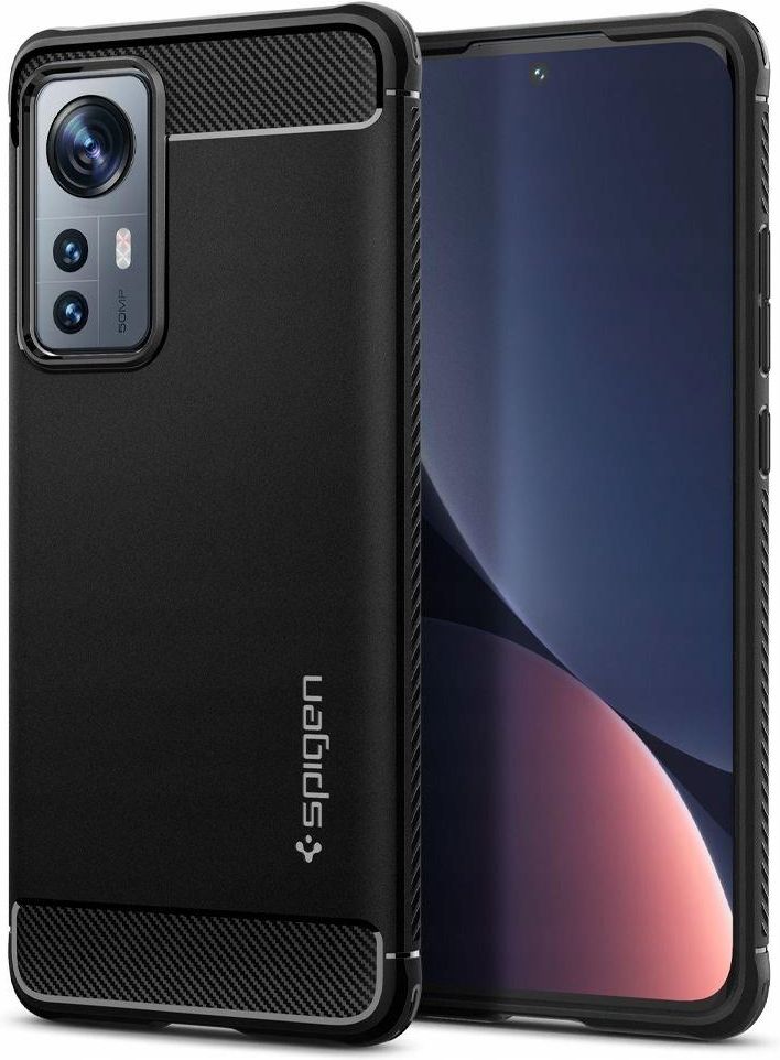 Spigen Rugged Armor Xiaomi 12 12X Matte Black - Etui na telefon, ceny i opinie - Ceneo.pl