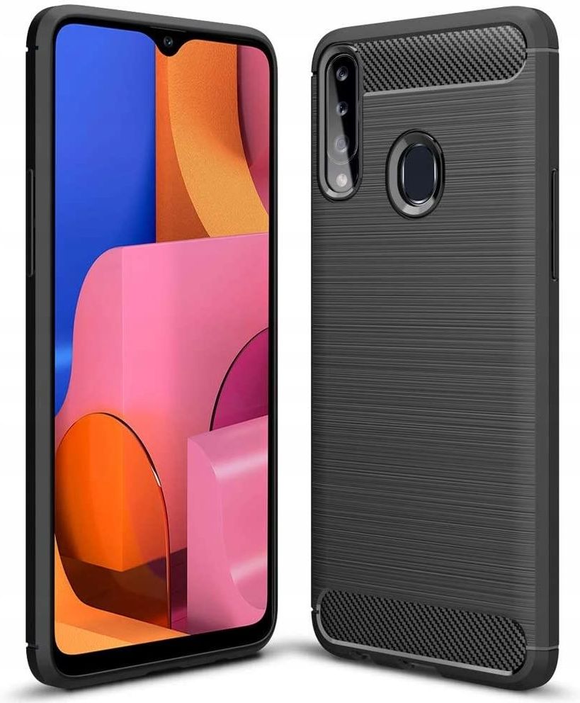 Etui Do Samsung Galaxy A20S Karbon Case Szkło - Opinie i ceny na Ceneo.pl