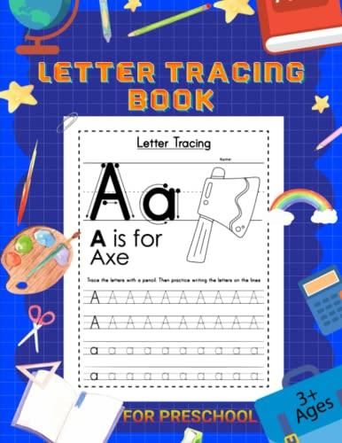 PreSchool Alphabet Letter Tracing Uppercase Lowercase Coloring ...