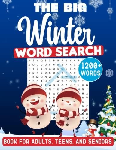 The Big Winter Word Search Book for Adults, Teens, and Seniors: Winter ...
