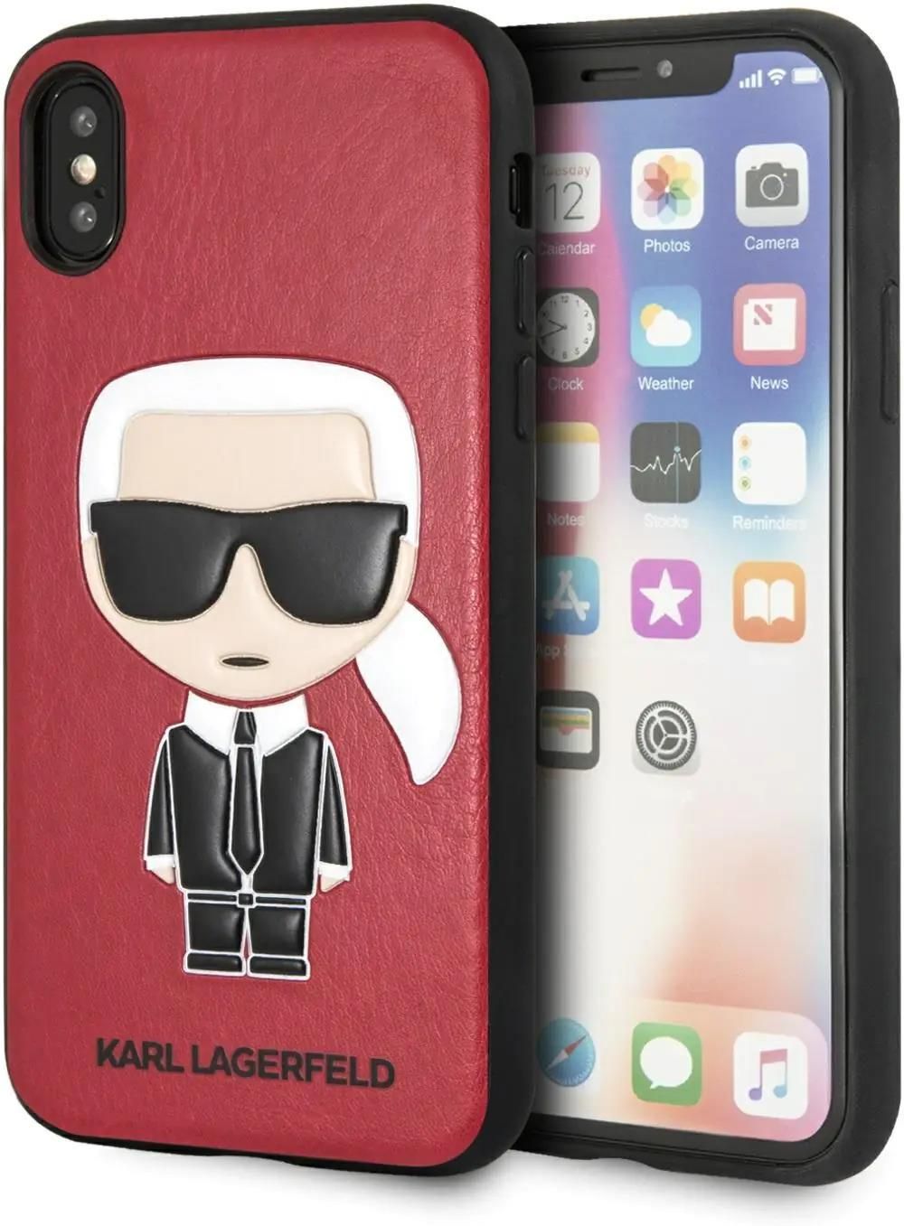 Karl Lagerfeld Klhcpxikpure Iphone X/Xs Hardcase Czerwony/Red Ikonic Karl Fullbody - Etui na ...