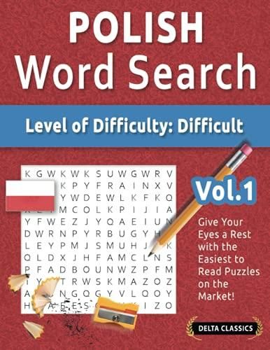POLISH WORD SEARCH - LEVEL OF DIFFICULTY: HARD - VOL.1 - DELTA CLASSICS ...