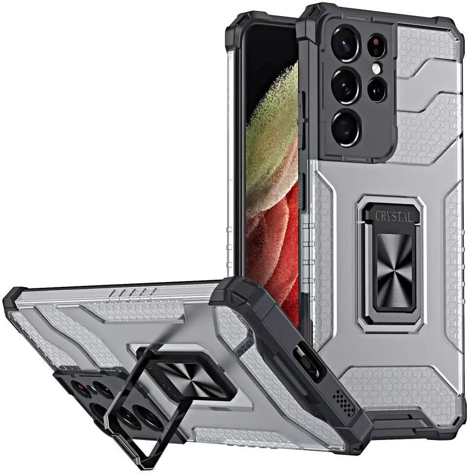 Crystal Ring Case Kickstand Tough Rugged Cover Pour Samsung Galaxy S22 ...