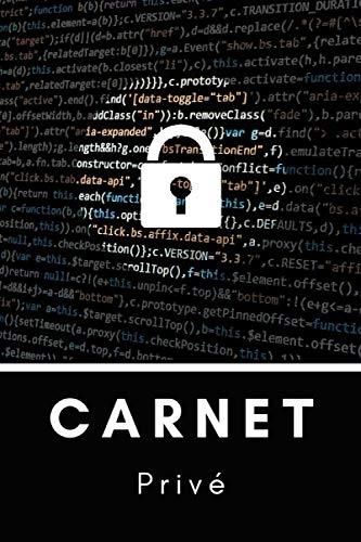 Carnet privé: Carnet pour mots de passe - Vos adresses internet et ...