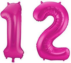 Folat 800983 Balon Foliowy Cyfra 12 Magenta Ok 86cm Wysokości - Ceny i ...