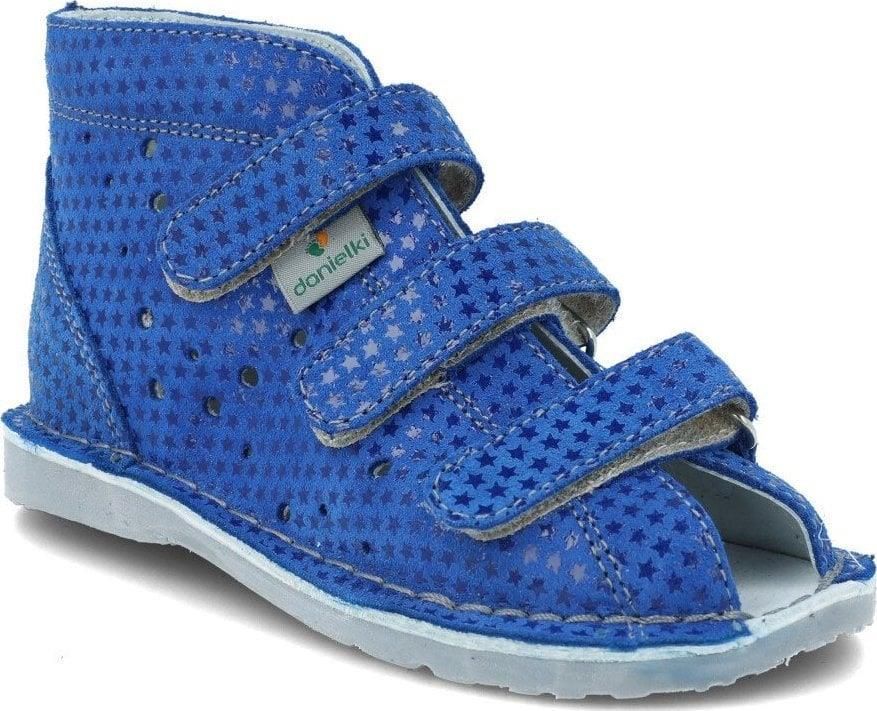 Danielki Kapcie Danielki T125L profilaktyczne obuwie niebieski gwiazdki ...