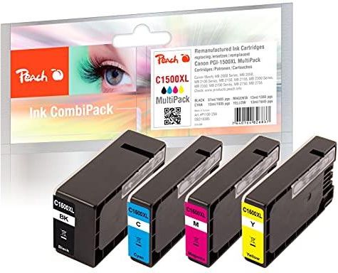 Prima Lab Sa Peach C1500 XL (BK, C, M, Y) zastępuje Canon PGI-1500XL ...