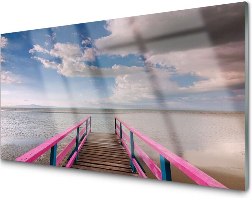 Tulup Panel Szklany Dekor Dekor Most Morze 120x60 PLPK120X60NN210356707 ...