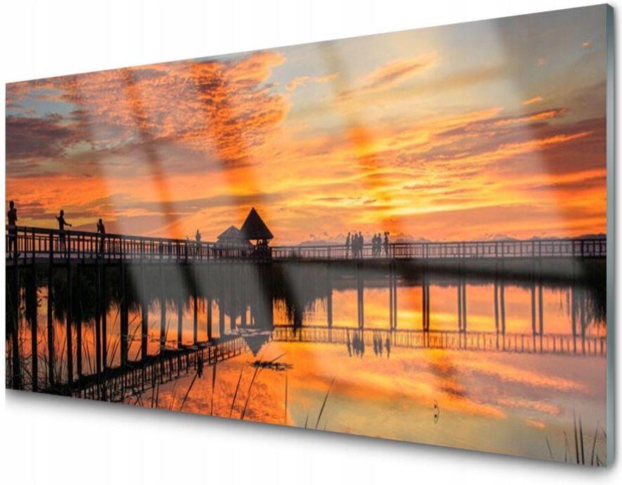 Tulup Panel Szklany Dekor Most Morze 140x70 PLPK140X70NN285721574 ...