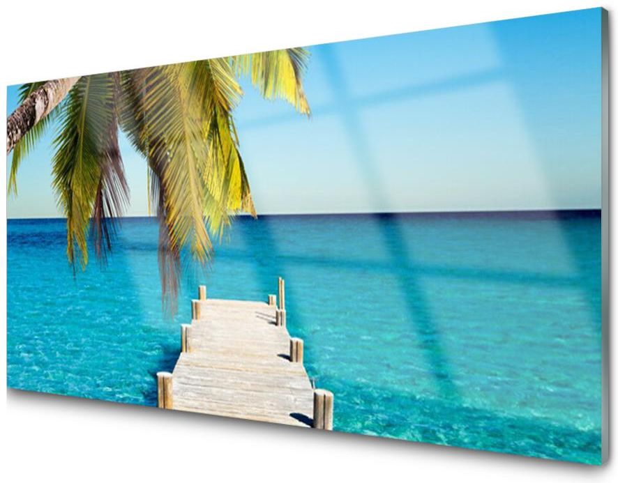 Tulup Panel Szklany Dekor Most Morze 120x60 PLPK120X60NN36888518 ...