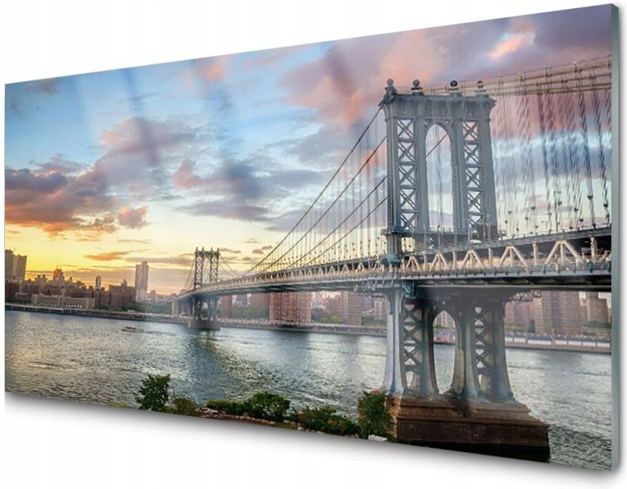 Tulup Panel Szklany Dekor Most Miasto 120x60 PLPK120X60NN231465109 ...