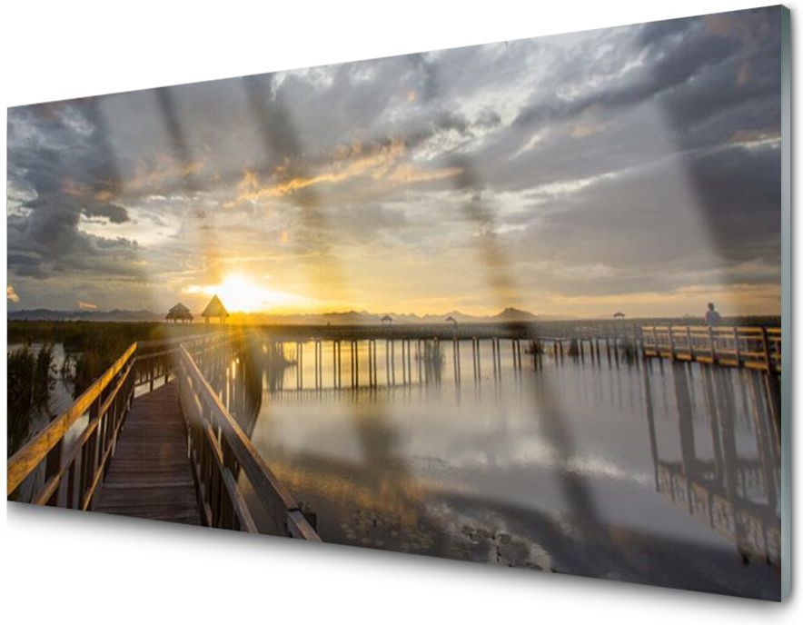 Tulup Panel Szklany Dekor Most Morze 140x70 PLPK140X70NN280154663 ...