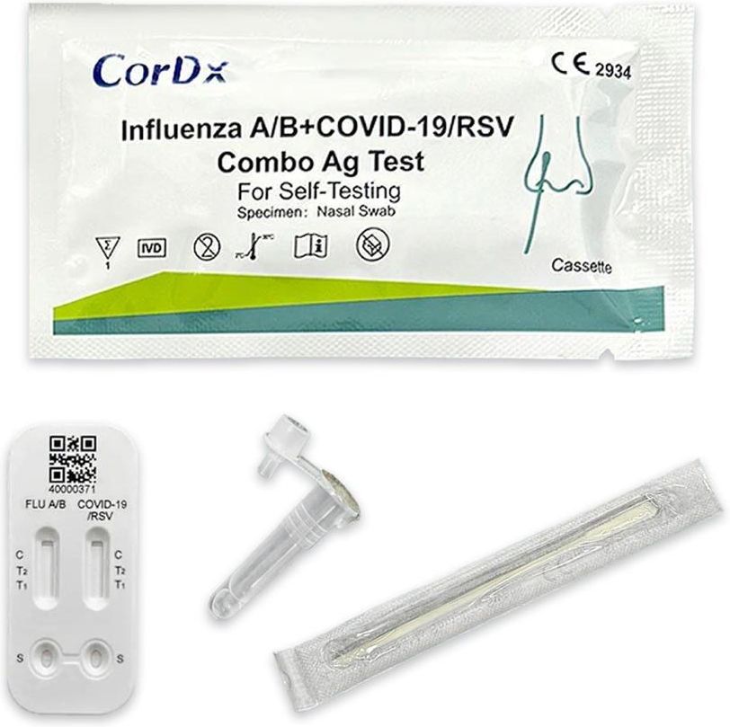 CorDx test COMBO 4w1 RSV / Grypa A/B / COVID-19 (wymaz z nosa) - Opinie ...