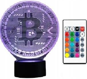 Lampka Nocna 3D Led Bitcoin Pilot Usb - Opinie i atrakcyjne ceny na ...