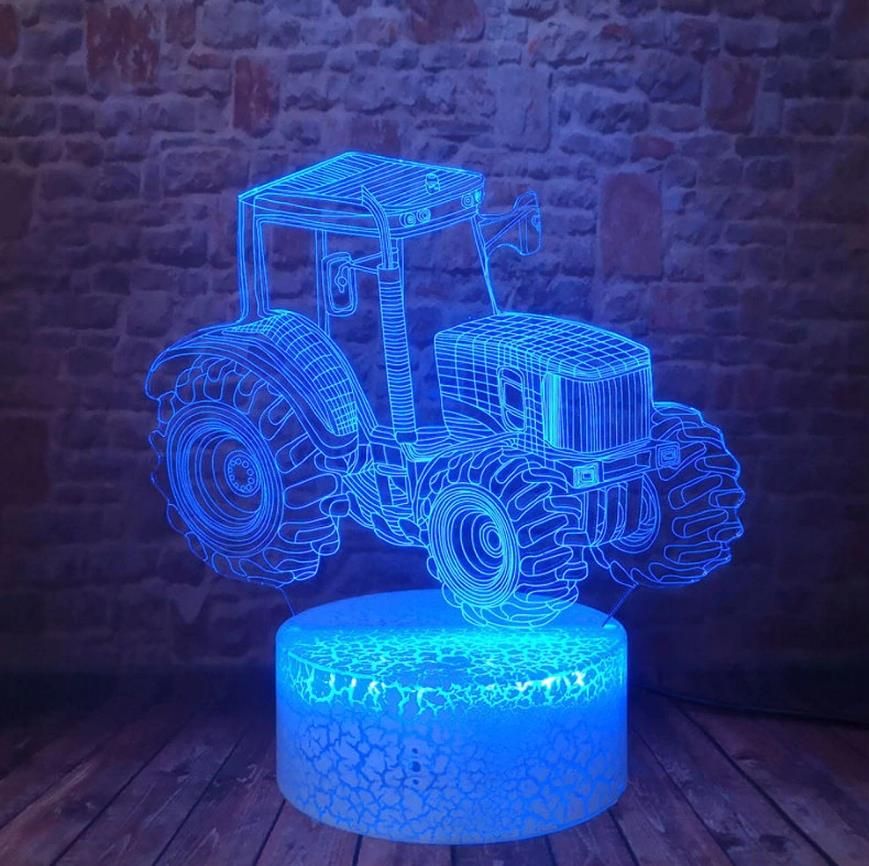 Lampka Nocna Traktor 3D Led Usb/Baterie Pilot - Ceny i opinie - Ceneo.pl