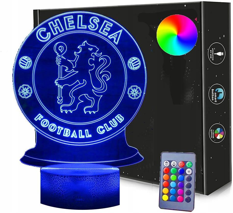 Lampka Nocna Chelsea 3D Led Usb Baterie Pilot - Opinie i atrakcyjne ...