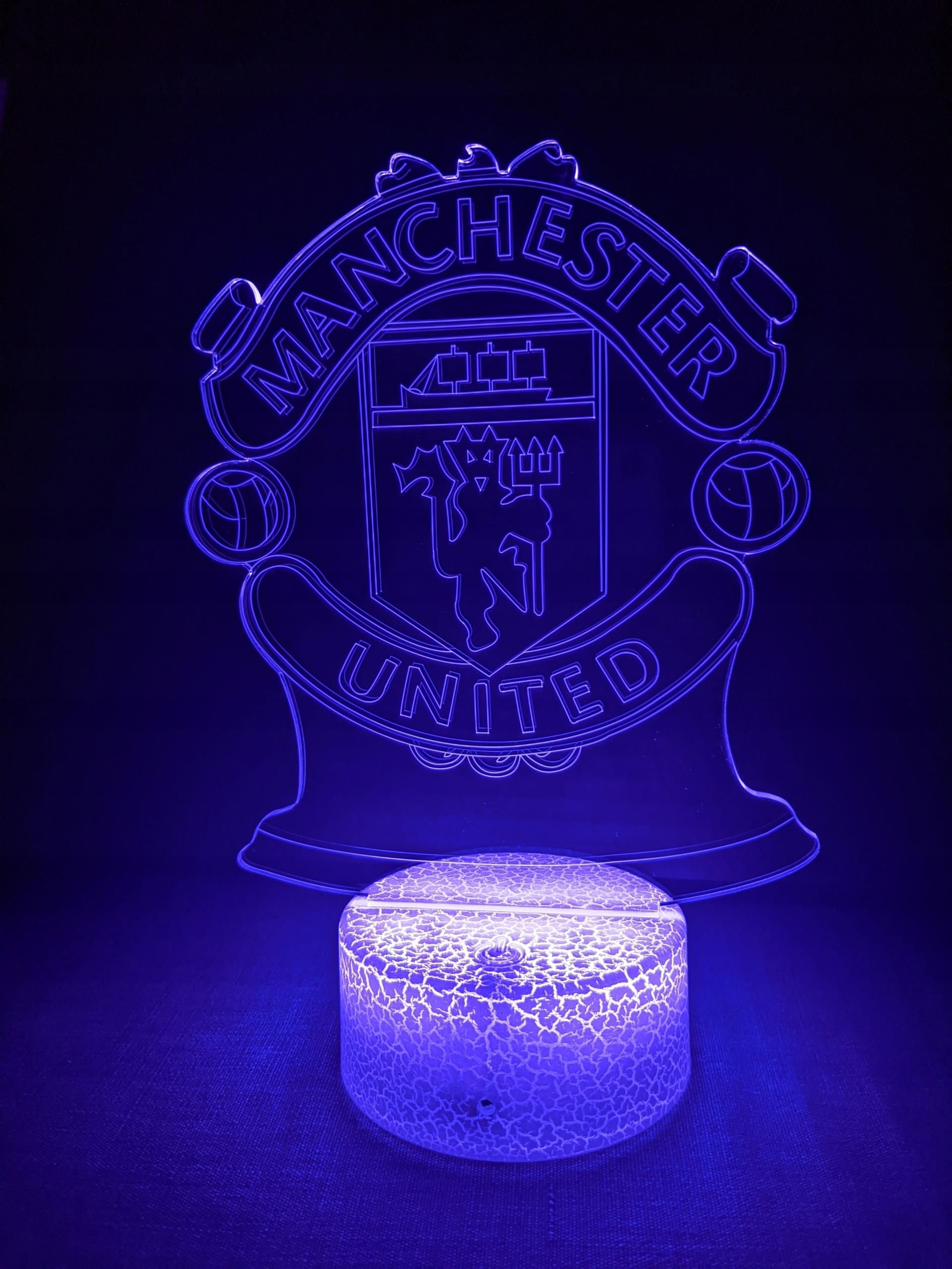 Lampka Nocna Manchester United 3D Led Usb Pilot - Opinie i atrakcyjne ...