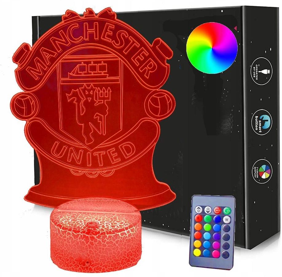 Lampka Nocna Manchester United 3D Led Usb Pilot - Opinie i atrakcyjne ...