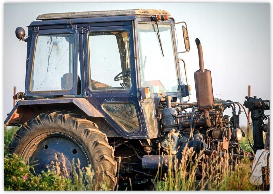 Naklejki A3 Poziom Stary Traktor Na Polu - Opinie i atrakcyjne ceny na ...