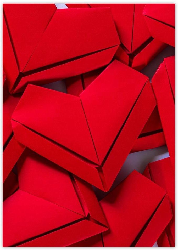 Naklejki A3 Pion Papierowe Serce Origami - Opinie i atrakcyjne ceny na ...