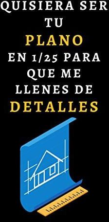 Quisiera Ser Tu Plano En 1/25 Para Que Llenes De Detalles: Cuaderno ...
