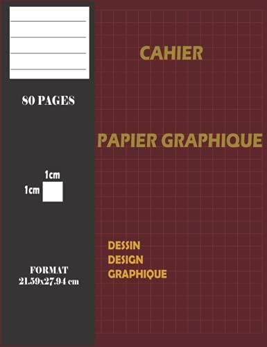 CAHIER PAPIER GRAPHIQUE: FORMAT 21.59x27.94cm, PAPIER QUADRILLÉ ...