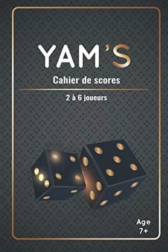 YAM'S - Cahier de scores - 2 à 6 joueurs: 100 feuilles de points avec ...