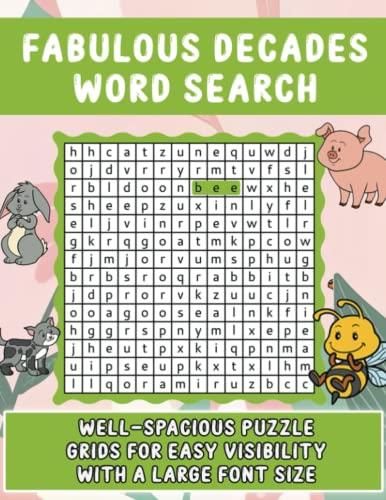 Fabulous Decades Word Search: Well-Spacious Puzzle Grids For Easy ...