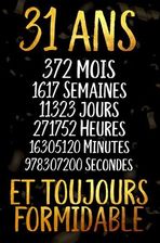 31 ans et toujours formidable: Joyeux Anniversaire 31 ans , Idée Cadeau ...