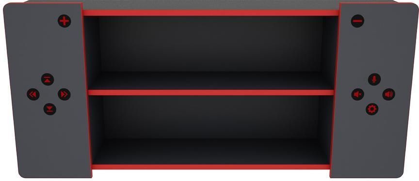 Merkury Market Półka Matrix Ii Grafit/Czerwony - Opinie i atrakcyjne ...