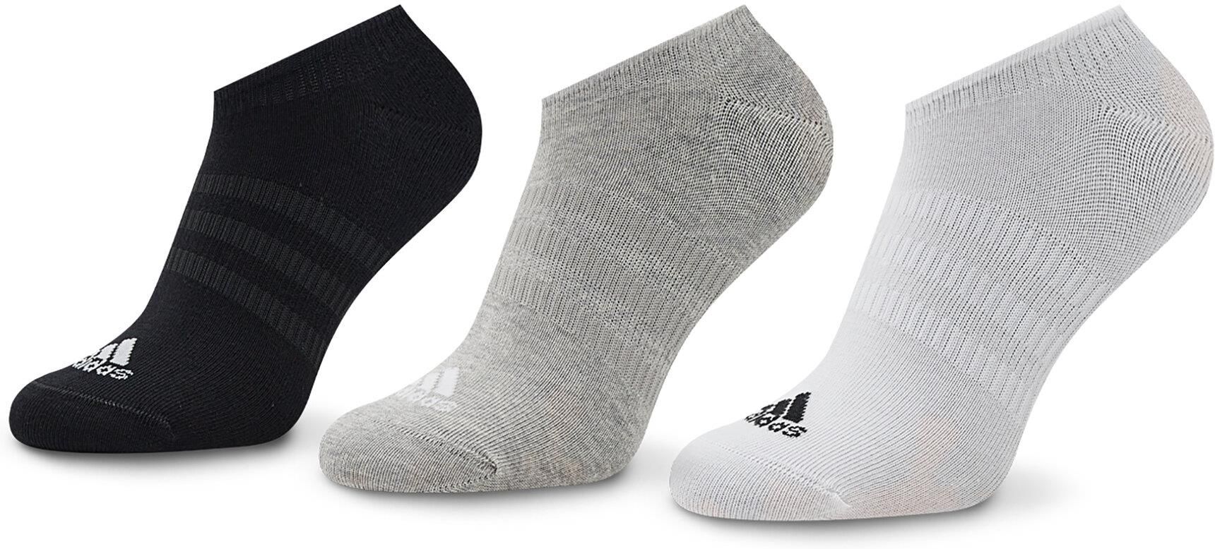 Adidas Zestaw 3 par niskich skarpet unisex Thin And Light IC1328 ...