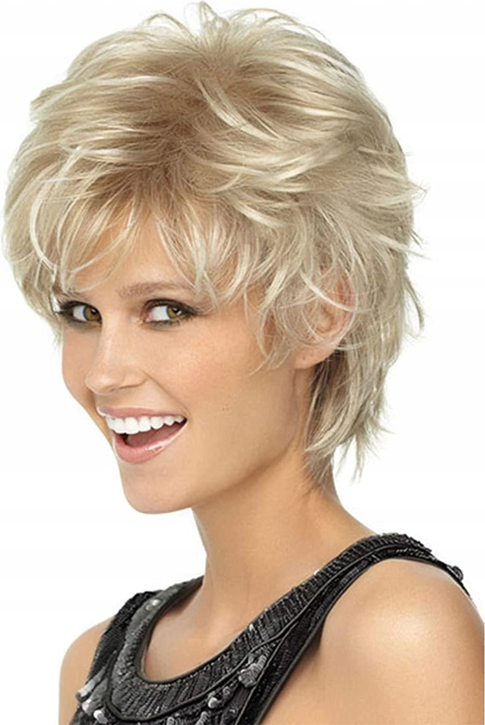 Peruki Damskie Peruka Blond Krótka Free Cap - Ceny i opinie - Ceneo.pl