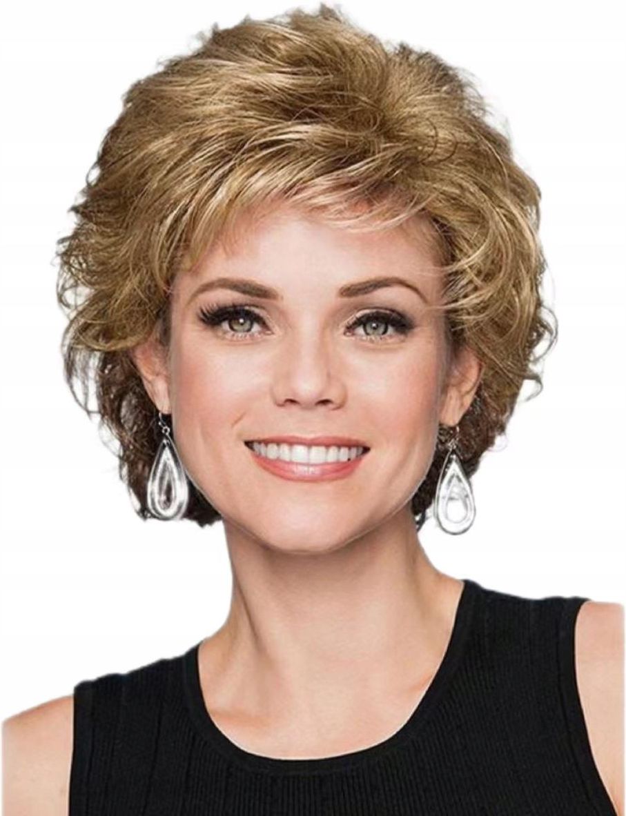 Peruki Damskie Peruka Blond Włosy Wig Cap - Ceny i opinie - Ceneo.pl