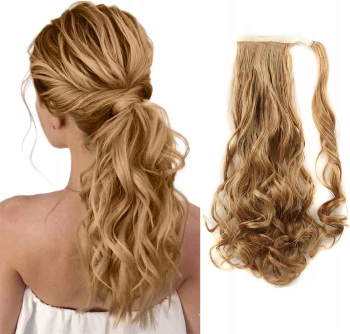 Doczepiany Kucyk Kitka Włosy Kręcone Loki Fale Pl - Ceny i opinie ...