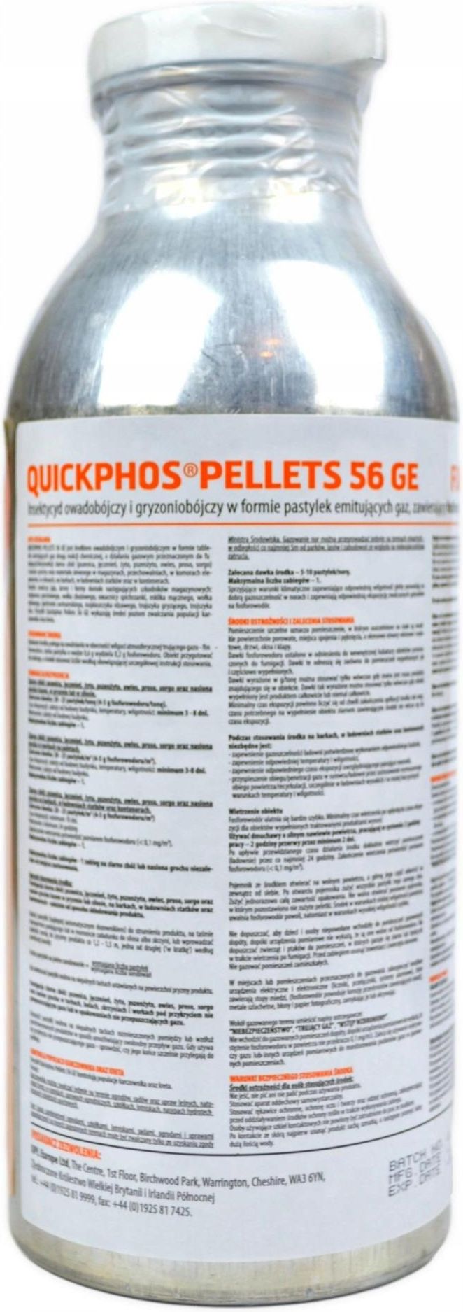 Quickphos 56 Ge Pellets 1kg Upl Peletki krety - Ceny i opinie - Ceneo.pl