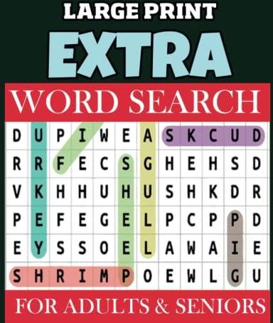 Extra Large Print Word Search Puzzles For Adults: 1300 words extra ...