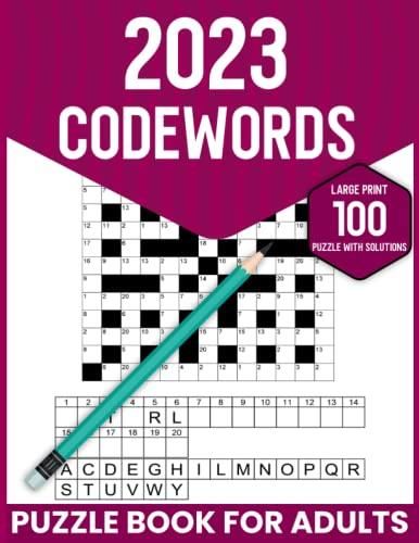 2023 Codeword Puzzle Book for Adults: Large Print Code Breaker Puzzle ...