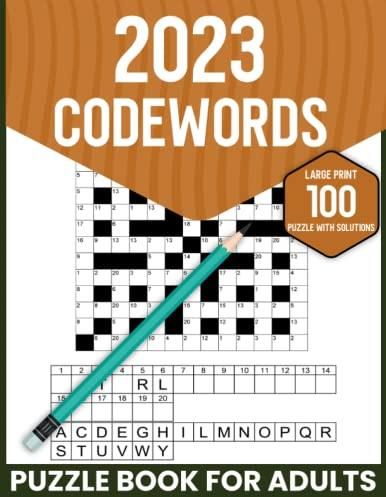 2023 Codeword Puzzle Book for Adults: Large Print Code Breaker Puzzle ...