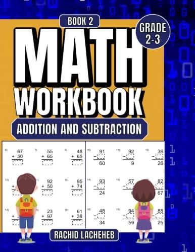 Math Workbook Grade 2-3: math activity books for kids ages 7-9, book 2 ...