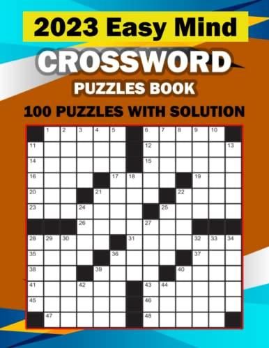 2023 Easy Mind Crossword Puzzles Book For Adults: Stay Positive Large ...