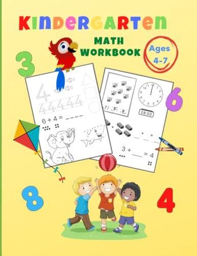 Kindergarten Math Workbook: Activity Book with Numbers and Simple Math ...