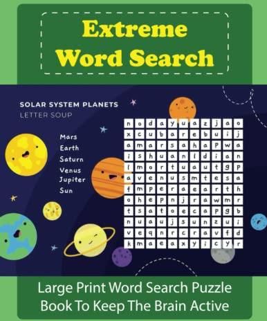 Extreme Word Search: Large Print Word Search Puzzle Book To Keep The ...
