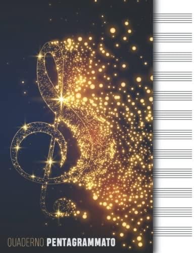 Quaderno Pentagrammato: A4, 110 pagine numerate, 12 pentagrammi per ...