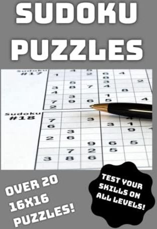 Sudoku Puzzle Book - 16X16, Easy to Very Hard - Literatura obcojęzyczna ...
